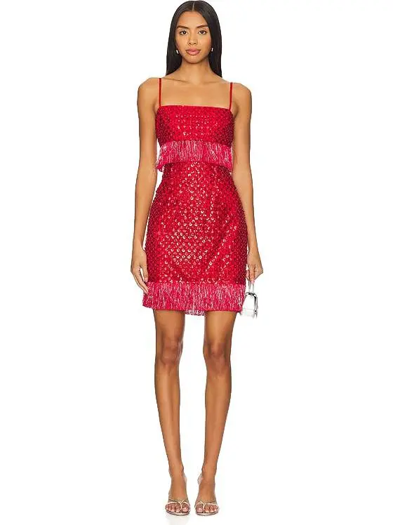 Saylor Caitriona Dress - Red