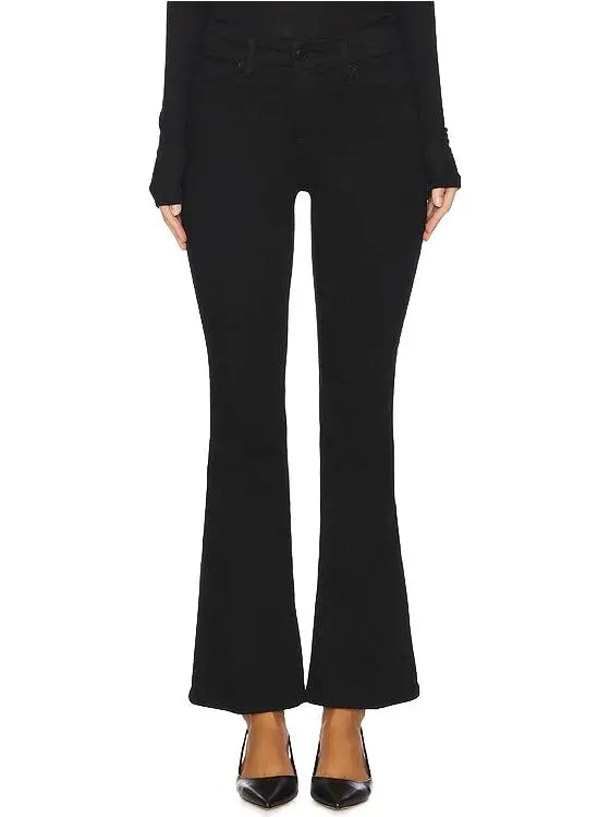 Good American Petite Flare Jeans - Black