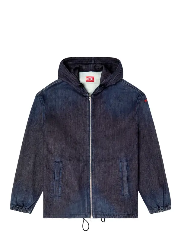 Diesel Hooded Denim Jacket - Blue