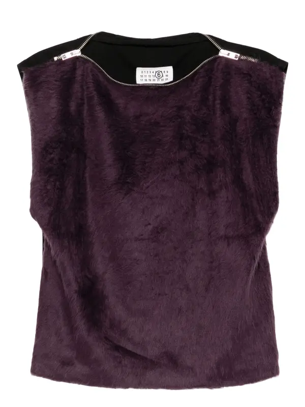 MAISON MARGIELA Zipper Vest - Purple