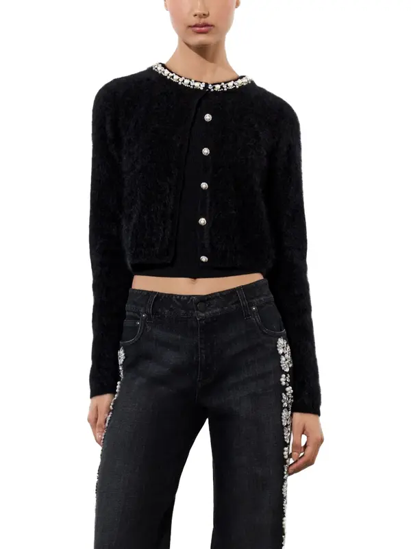Alice + Olivia Dollie Cardigan - Black