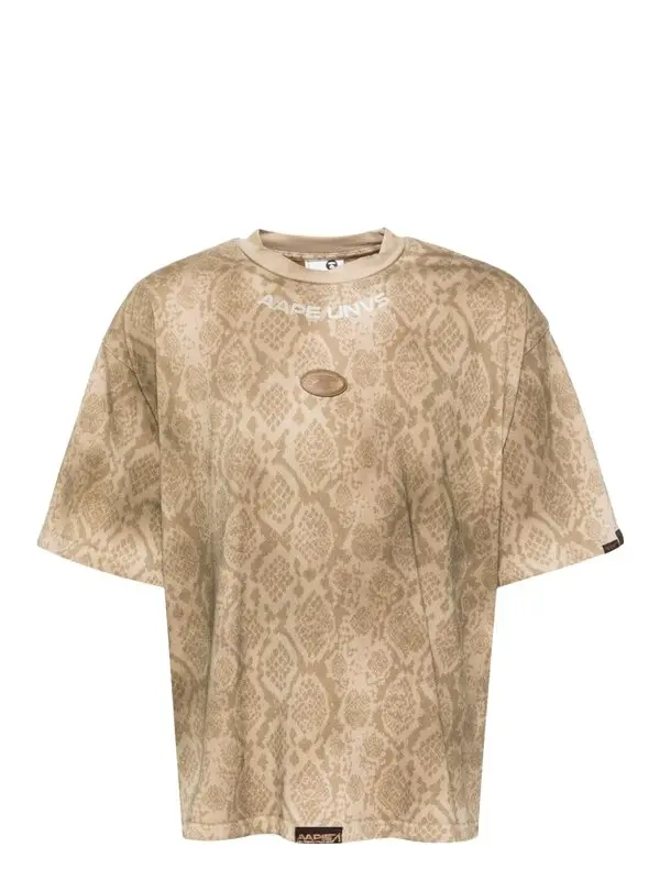 AAPE BY *A BATHING APE® Printed T-shirt - Neutrals