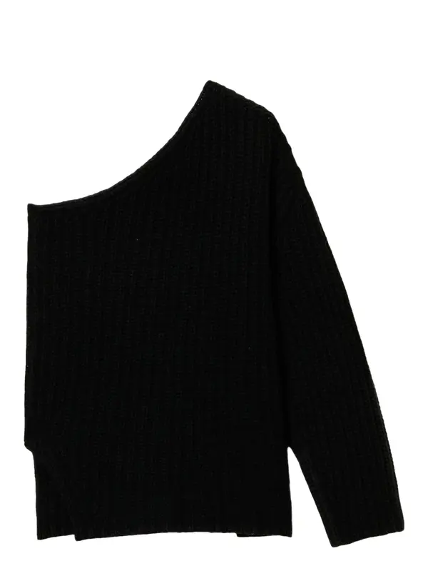 TWINSET Alice One-shoulder Sweater - Black