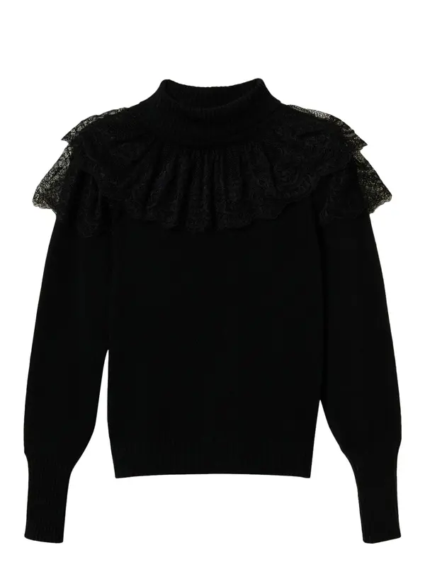 TWINSET High-neck Sweater - Black