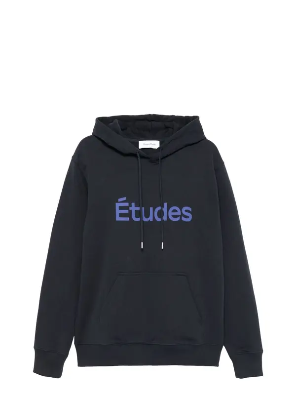 Études Studio Logo-print Hoodie - Blue