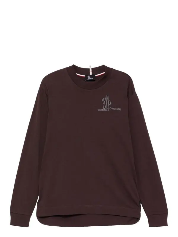 Moncler Logo-printed T-shirt - Brown