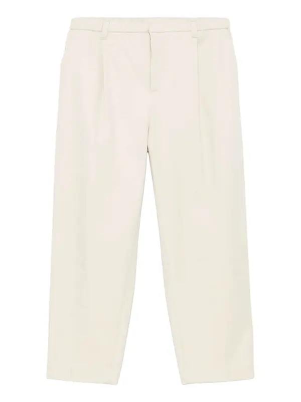 Brunello Cucinelli Twill-weave Trousers - White