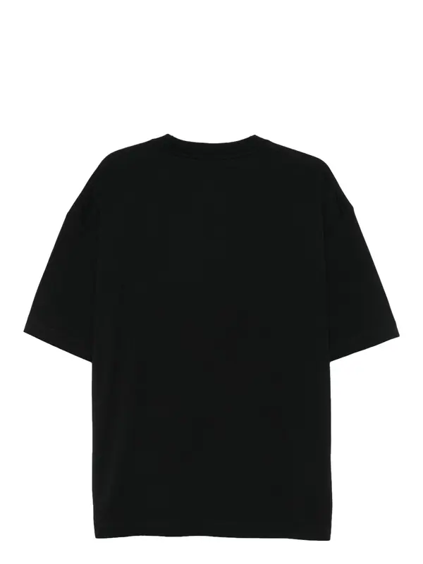 ÉTUDES STUDIO Slogan-print T-shirt - Black