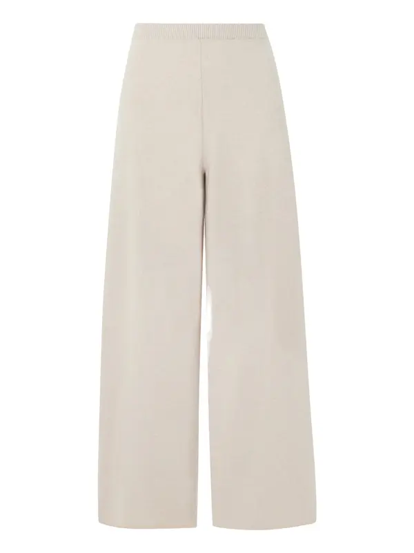 Skin Payton Cashmere Wide-leg Pants - Cream