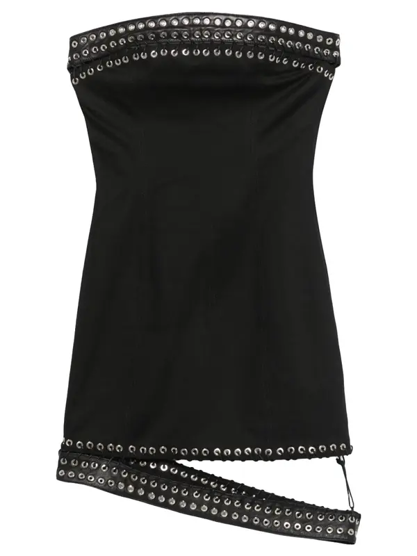 LUDOVIC DE SAINT SERNIN Lucinda Bustier Mini Dress - Black
