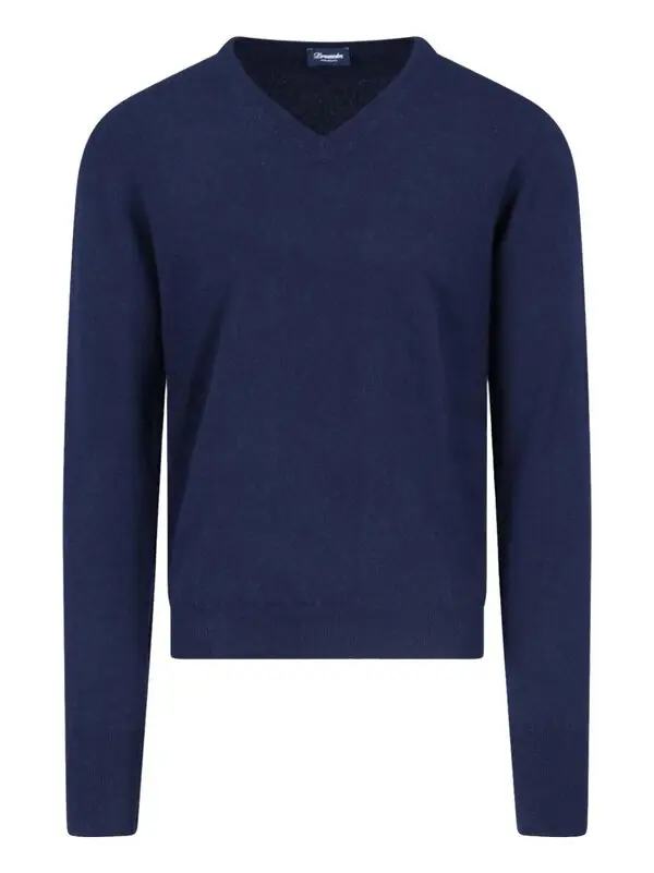 DRUMOHR V-neck Sweater - Blue