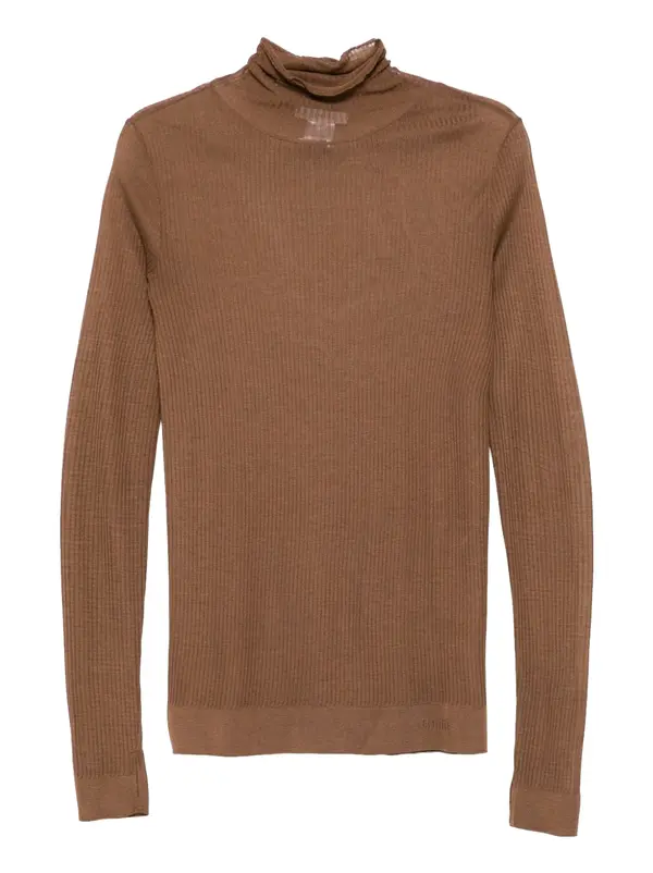 LEMAIRE Seamless High-neck Top - Brown