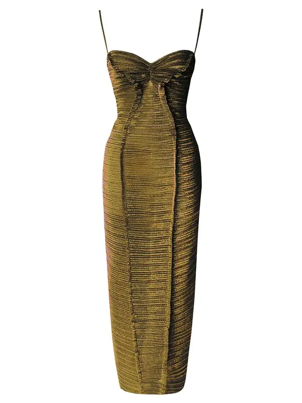 GEORGIA HARDINGE The Element Knit Maxi Dress - Gold
