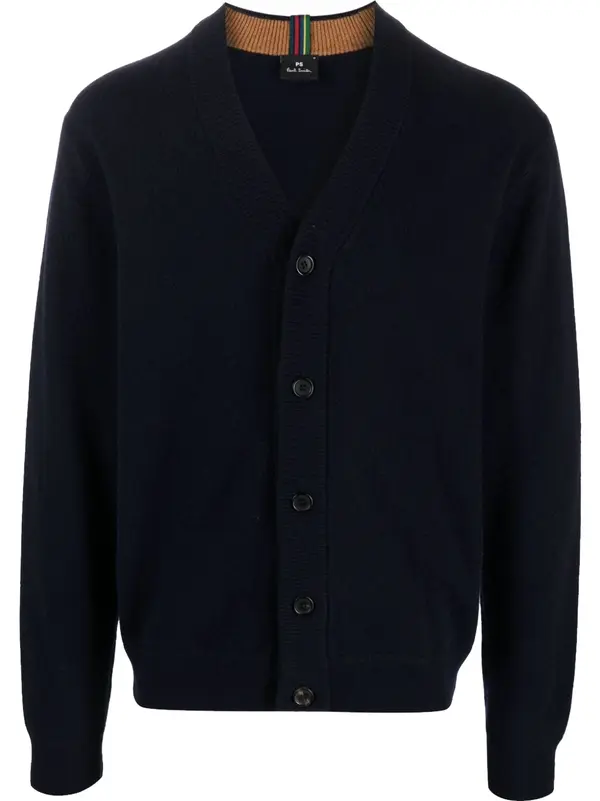 Paul Smith Wool Cardigan - Blue