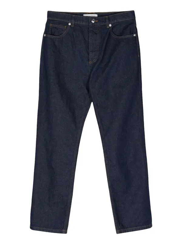 Maison Kitsuné Straight Denim Jeans - Blue