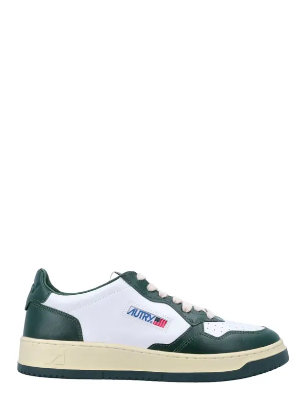 AUTRY Medalist Low Leather Sneakers - Green
