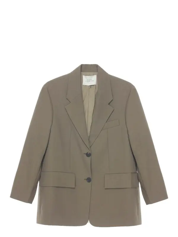 Studio Nicholson Wool Single Breasted Blazer Jacket - Brown