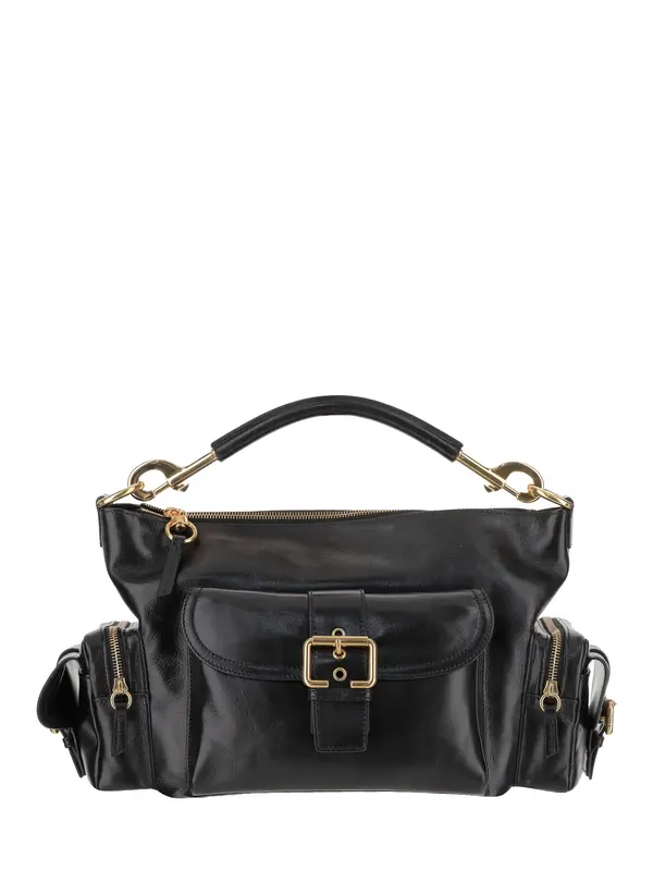 Chloé Shiny Leather Camera Bag - Black