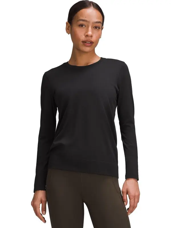 Lululemon Swiftly Relaxed Long-sleeve Shirt - Black/black
