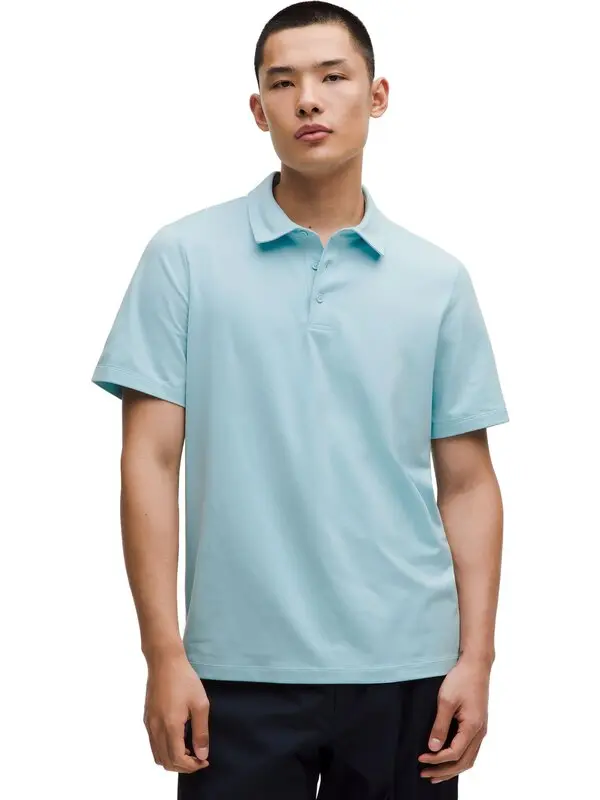 Lululemon Soft Jersey Short-sleeve Polo Shirt - Foam Cloud