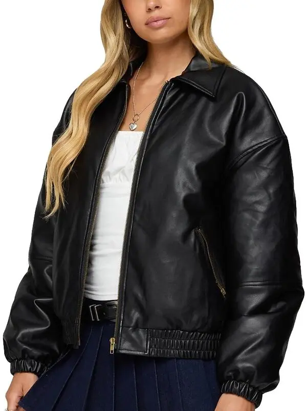 EDIKTED Halley Bomber Jacket - Black