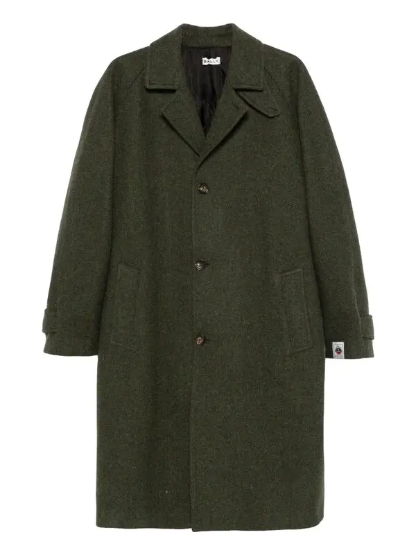 Bally Felted Virgin Wool Coat - Green
