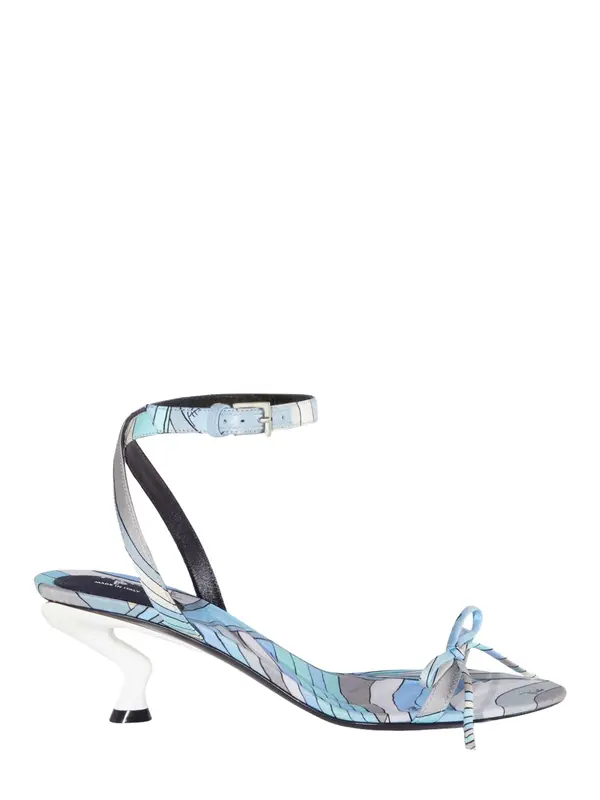Emilio Pucci Iride-print Sandals - Blue