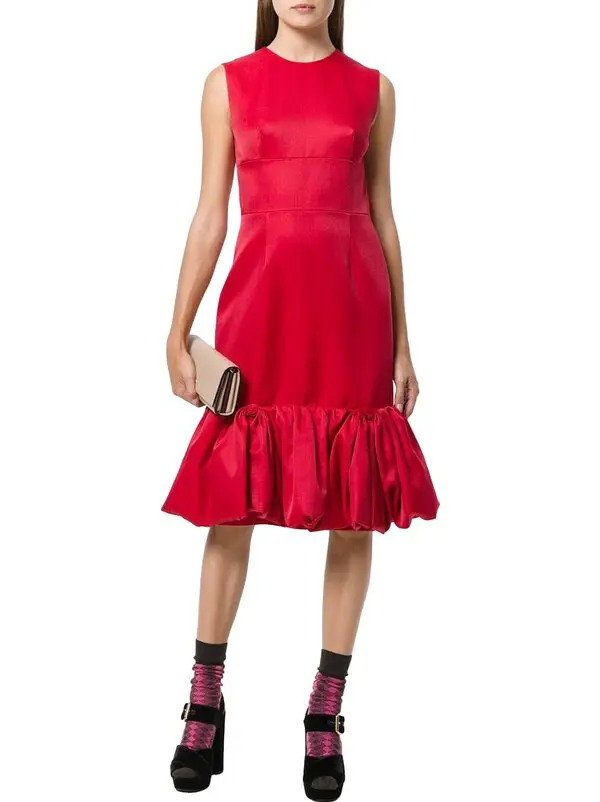 Prada Flared Dress - Red