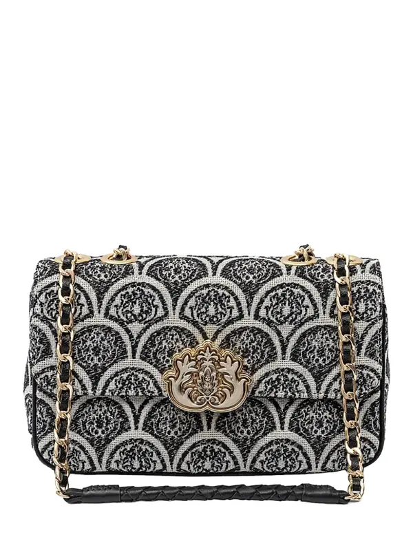 ISLA Sirena Jacquard-print Shoulder Bag - Black