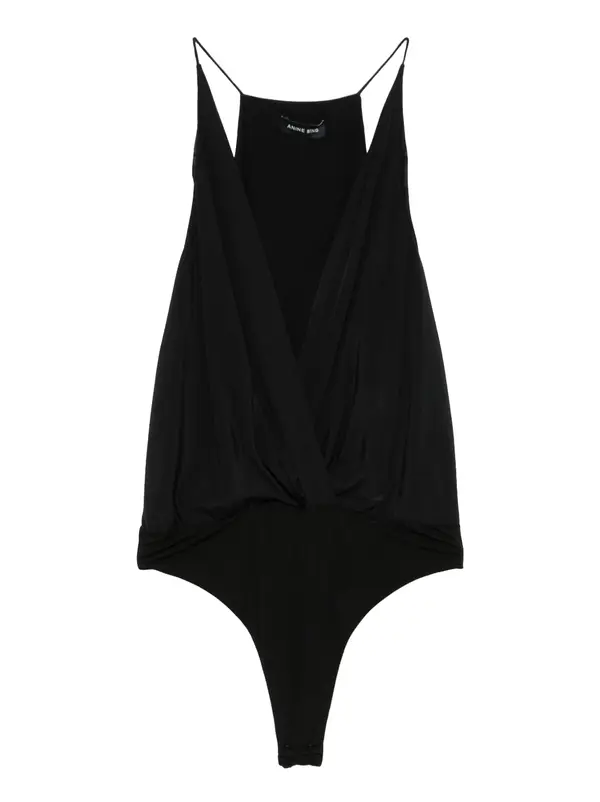 ANINE BING Shiloh Bodysuit - Black