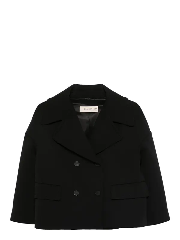 BLANCA VITA Pelsy Coat - Black