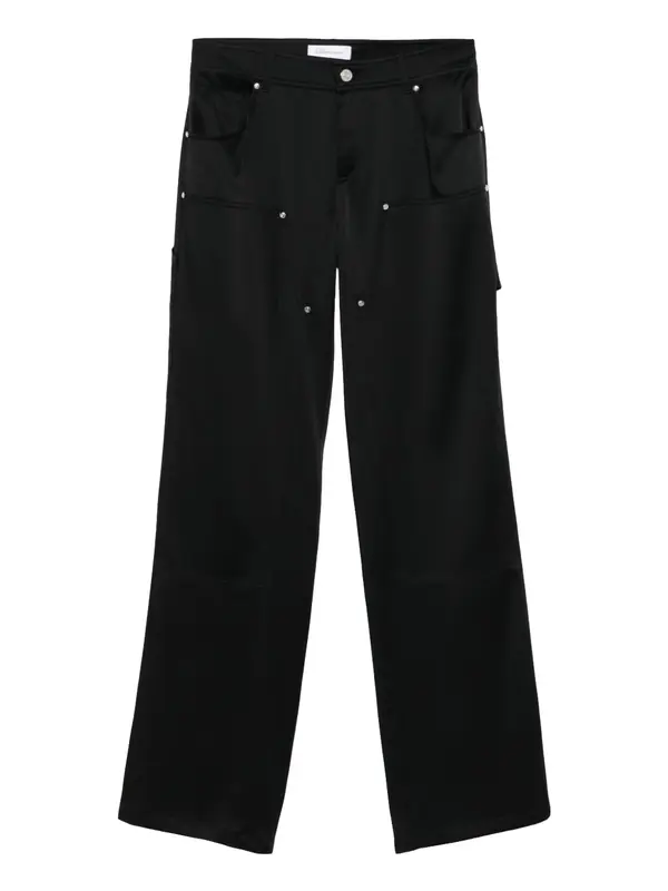 Blumarine Satin Trousers - Black