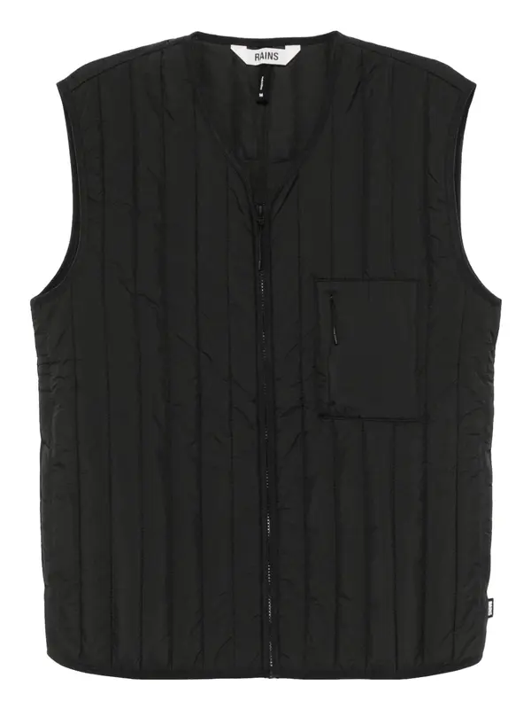 Rains Quilted Gilet - Black