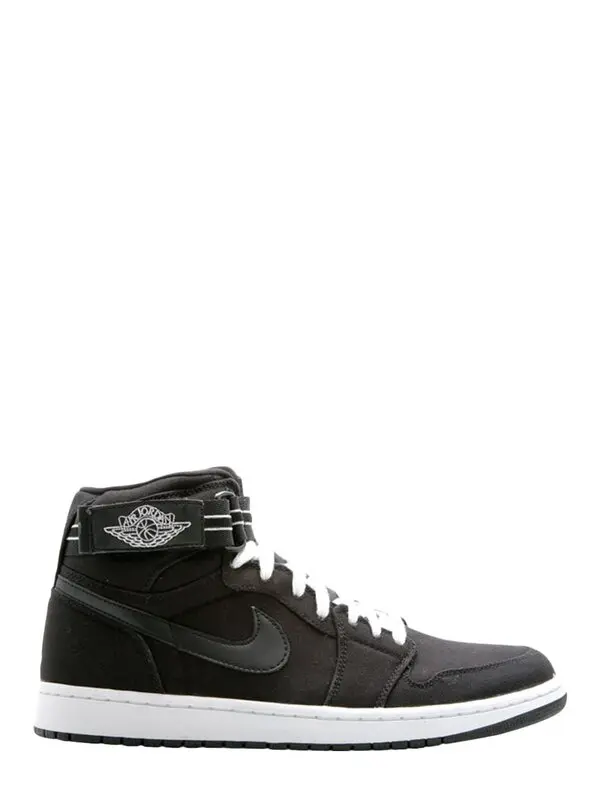 JORDAN 1 High Strap Canvas Sneakers - Black