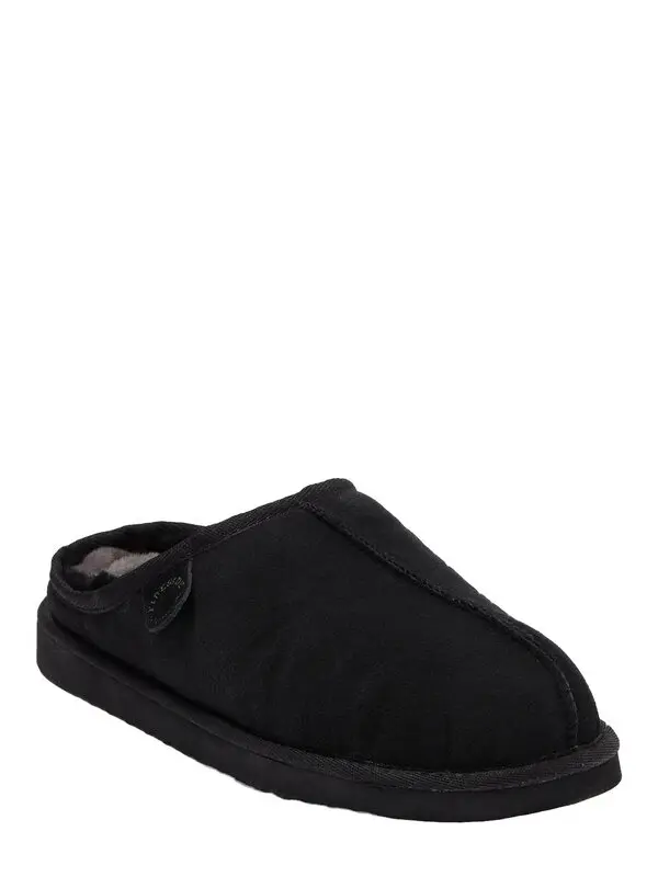 DEARFOAMS Grafton Genuine Shearling Clog - Black