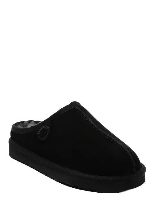 DEARFOAMS Fireside Greta Shearling Clog Slipper - Black