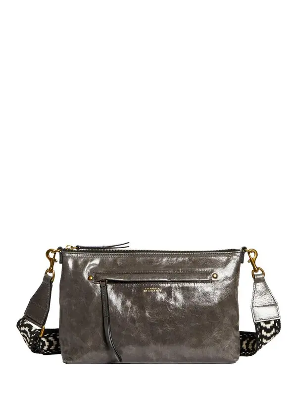 Isabel Marant Nessah Wardy Xo Capsule Leather Shoulder Bag - Anthracite