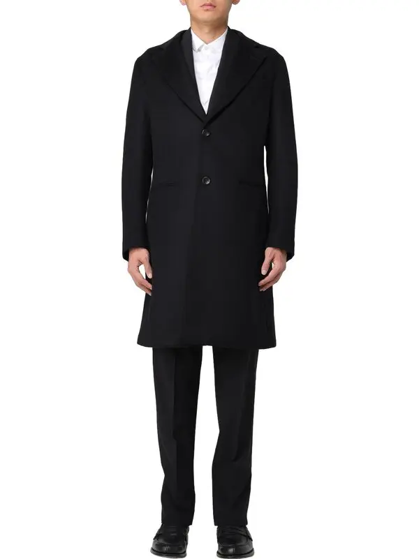 Emporio Armani Overcoat - Black