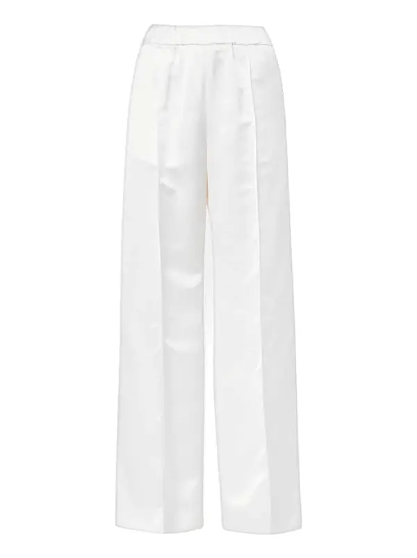JIL SANDER High-rise Wide-leg Pants - White
