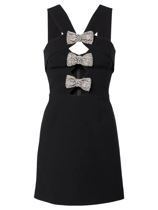 Rebecca Vallance Eliana Embellished Minidress - Black