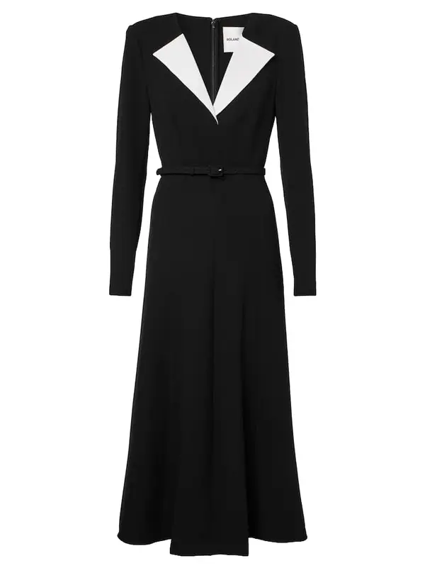 Roland Mouret Cady Midi Dress - Black