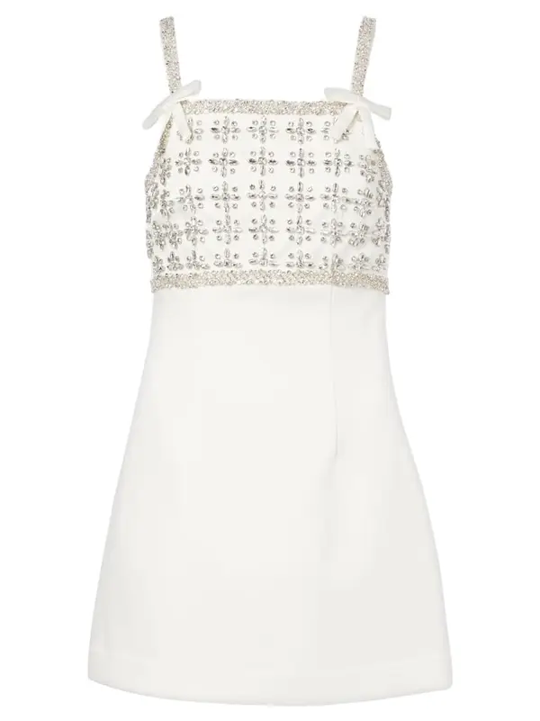 Rebecca Vallance Lia Embellished Minidress - White