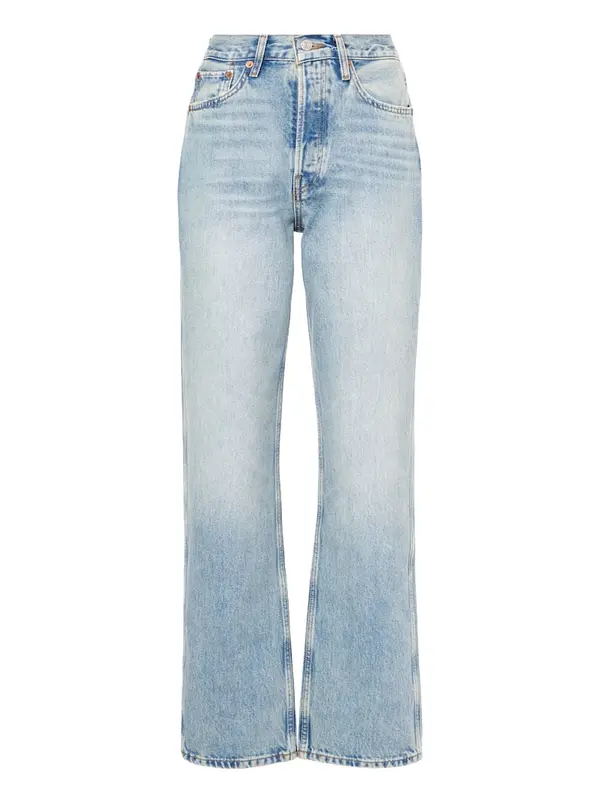RE/DONE 90s High-rise Straight Jeans - Blue