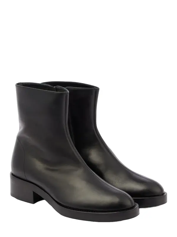 Co Leather Ankle Boots - Black