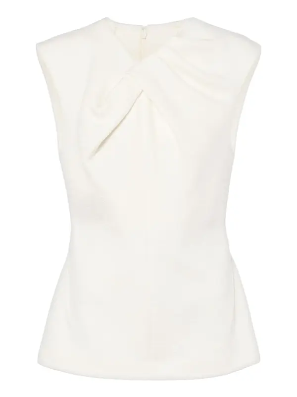 JIL SANDER Draped Top - Beige