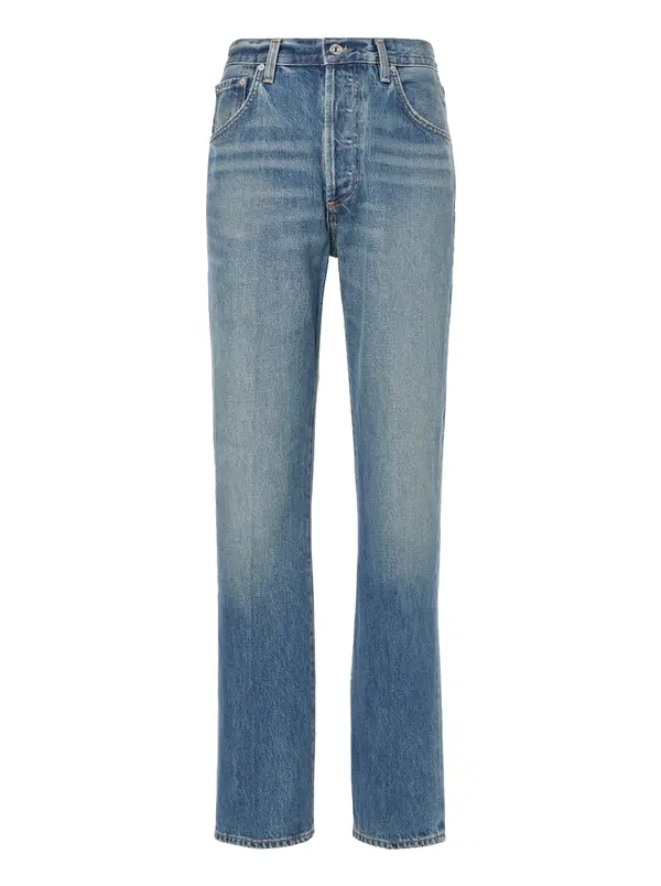 Citizens Of Humanity Baretta High-rise Straight Jeans - Blue