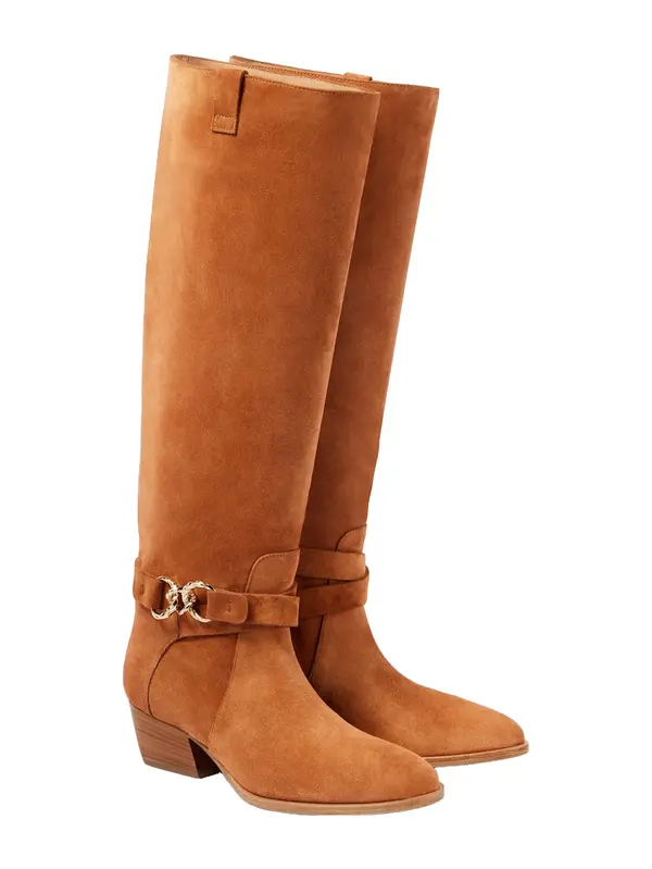 Ulla Johnson Willow Suede Boots - Brown