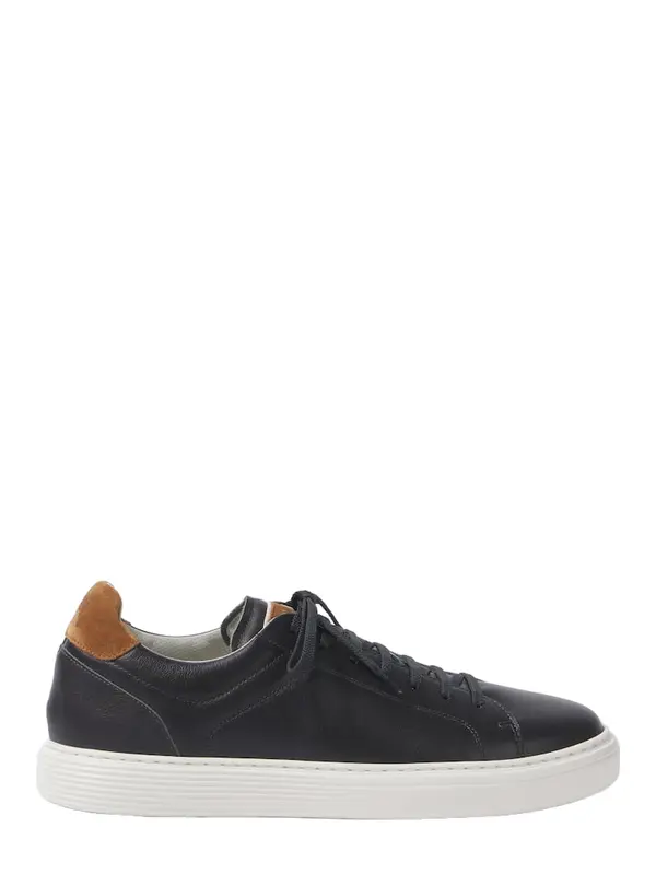 Brunello Cucinelli Leather Low-top Sneakers - Black