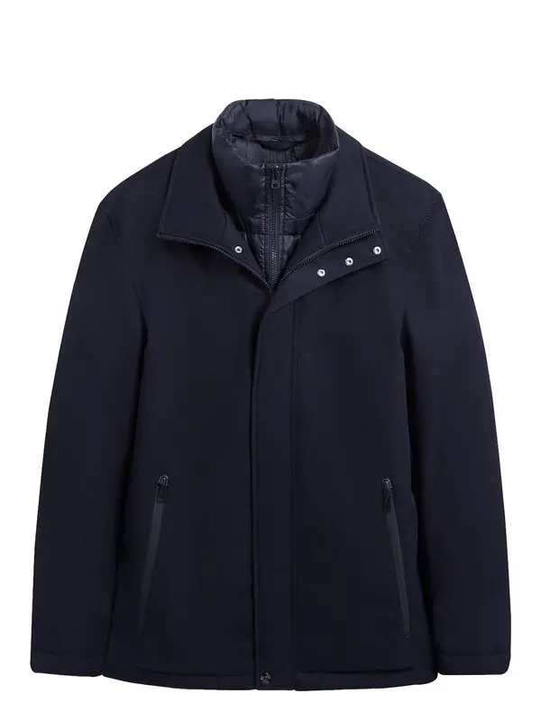 Bugatchi Full-zip Parka Jacket - Navy