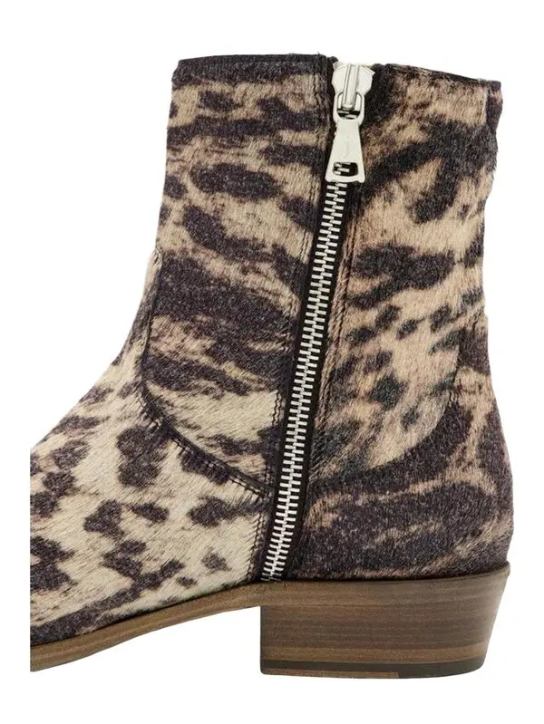 John Varvatos Ludlow Calf Hair Ankle Boots - Caper